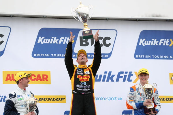Chilton Holds His Hands Up After Highs And Lows At Brands Hatch • BTCC
