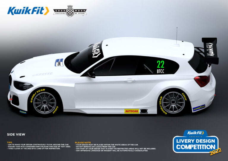 KWIK FIT LAUNCHES EXCLUSIVE LIVERY DESIGN COMPETITION • BTCC