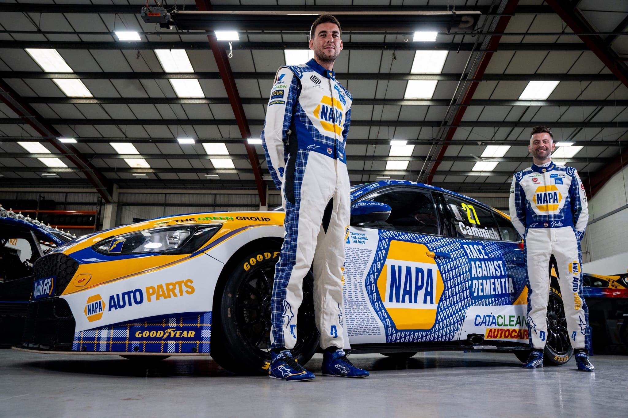 NAPA Racing UK Reveal New Livery In Support Of Race Against Dementia • BTCC