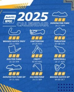 2025 BTCC Countdown: Calendar • BTCC