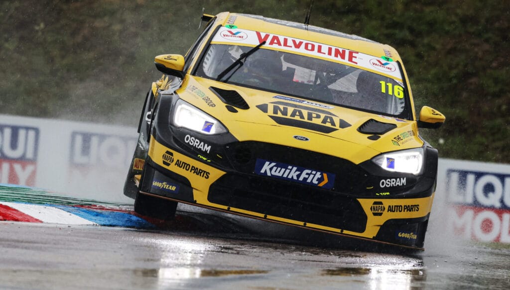 Sutton Slides To Pole At A Soaked Thruxton • BTCC